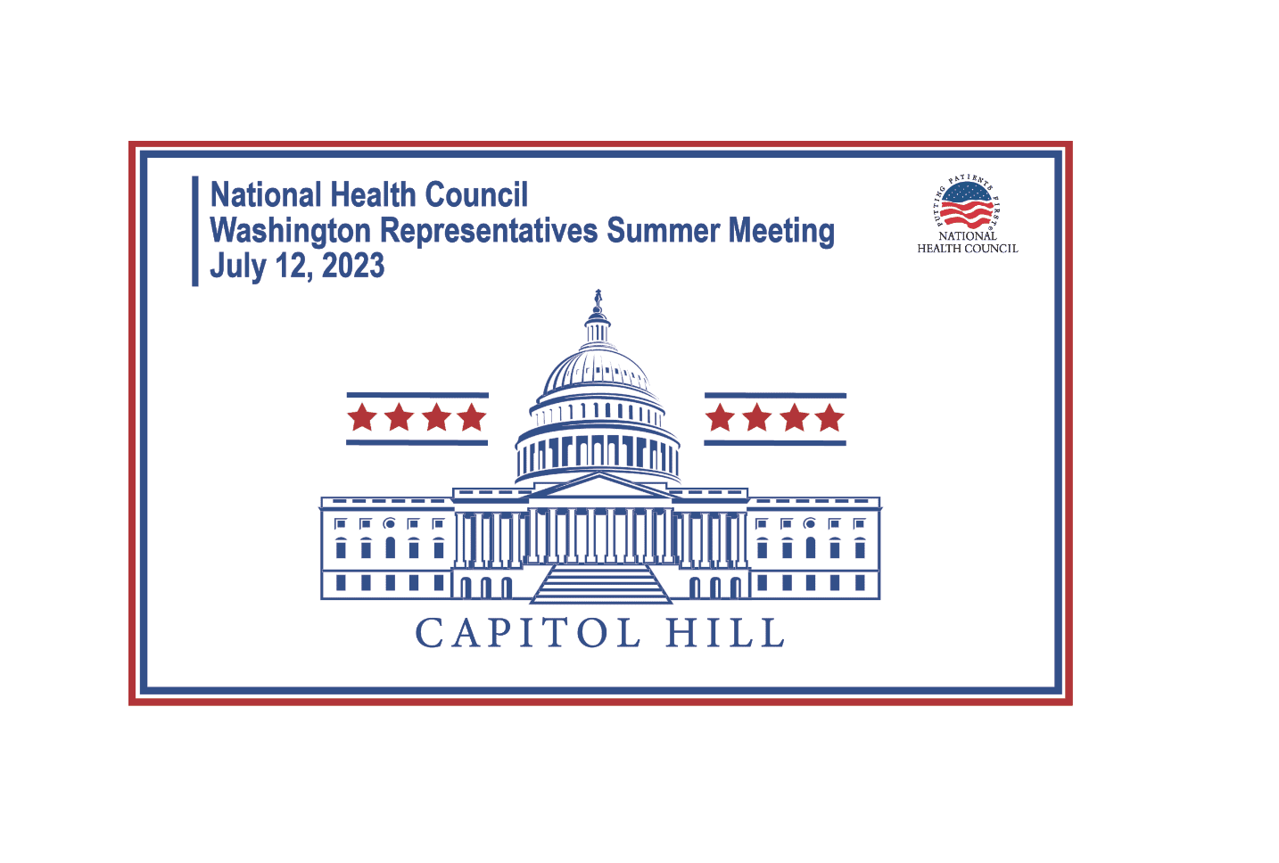 Washington Representatives Summer Meeting Overview - National Health ...